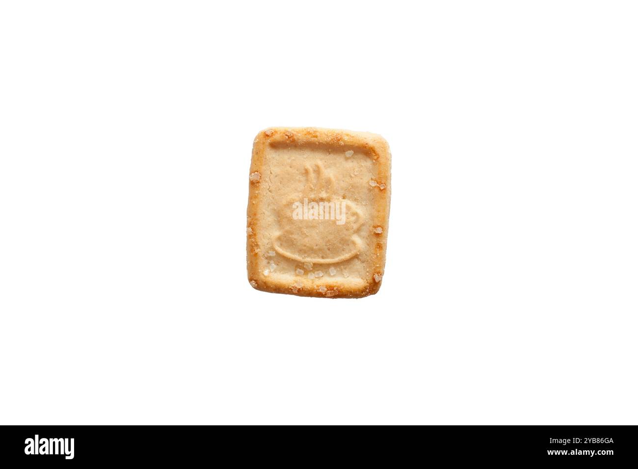 Single isolated biscuit in white background Stock Photo - Alamy