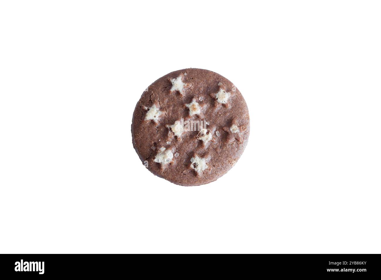 Single isolated biscuit in white background Stock Photo - Alamy