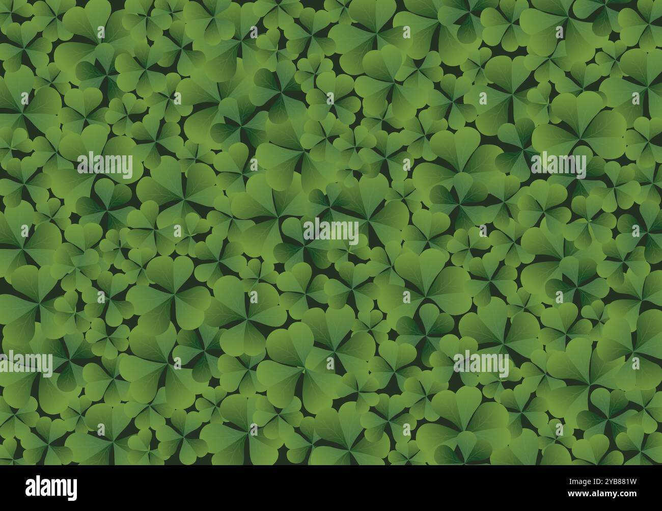 Clover flower decoration Stock Vector Images - Alamy