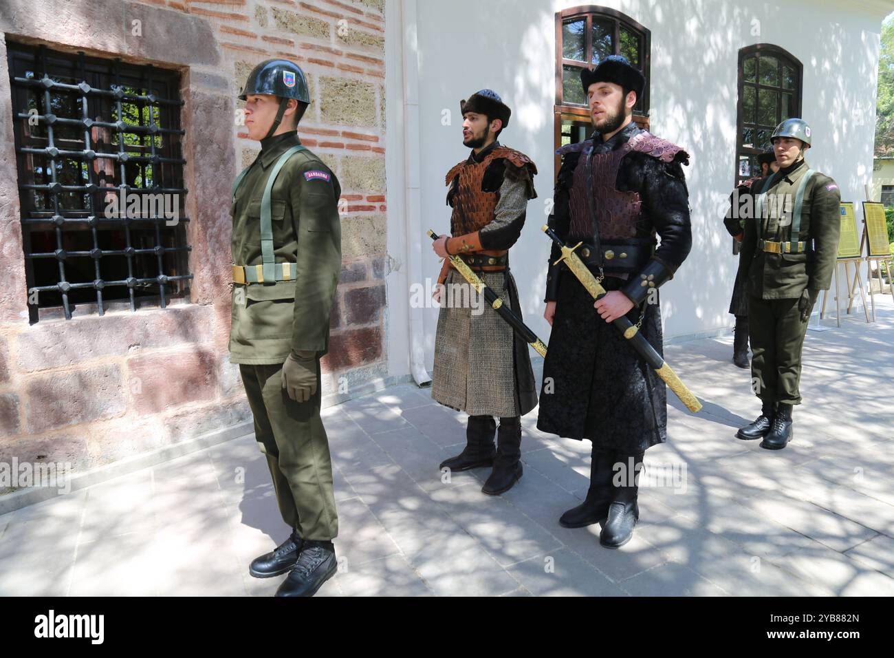 The mausoleum of Prince Ertugrul and the tombs of his family members in ...