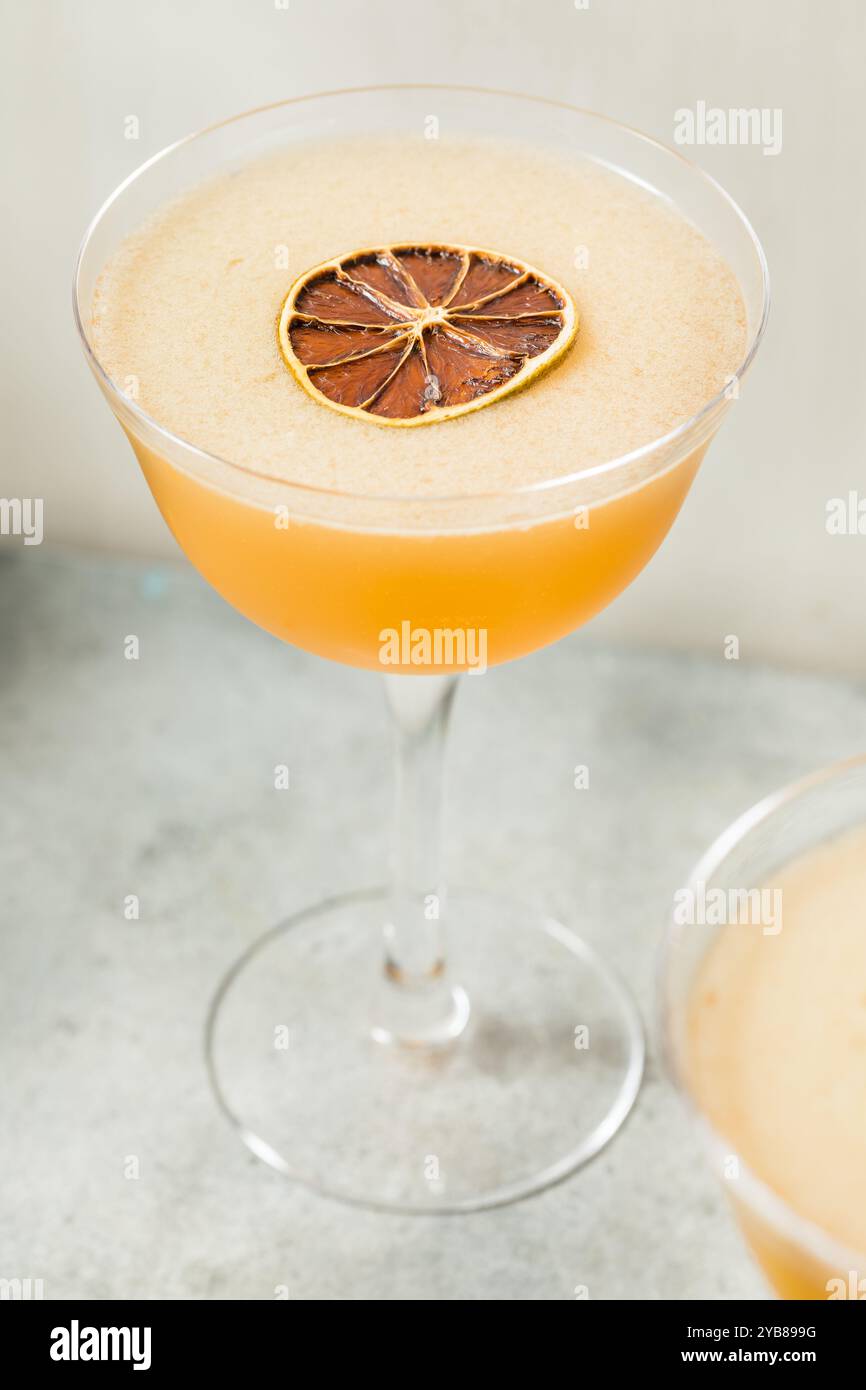 Cold Boozy Winter Rum Daiquiri Cocktail with Lime Stock Photo - Alamy