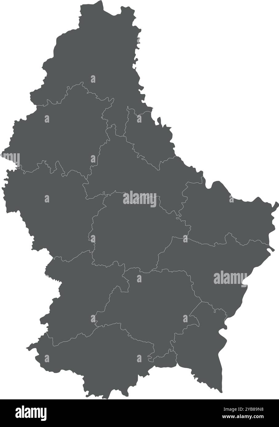 Blank luxembourg map hi-res stock photography and images - Alamy