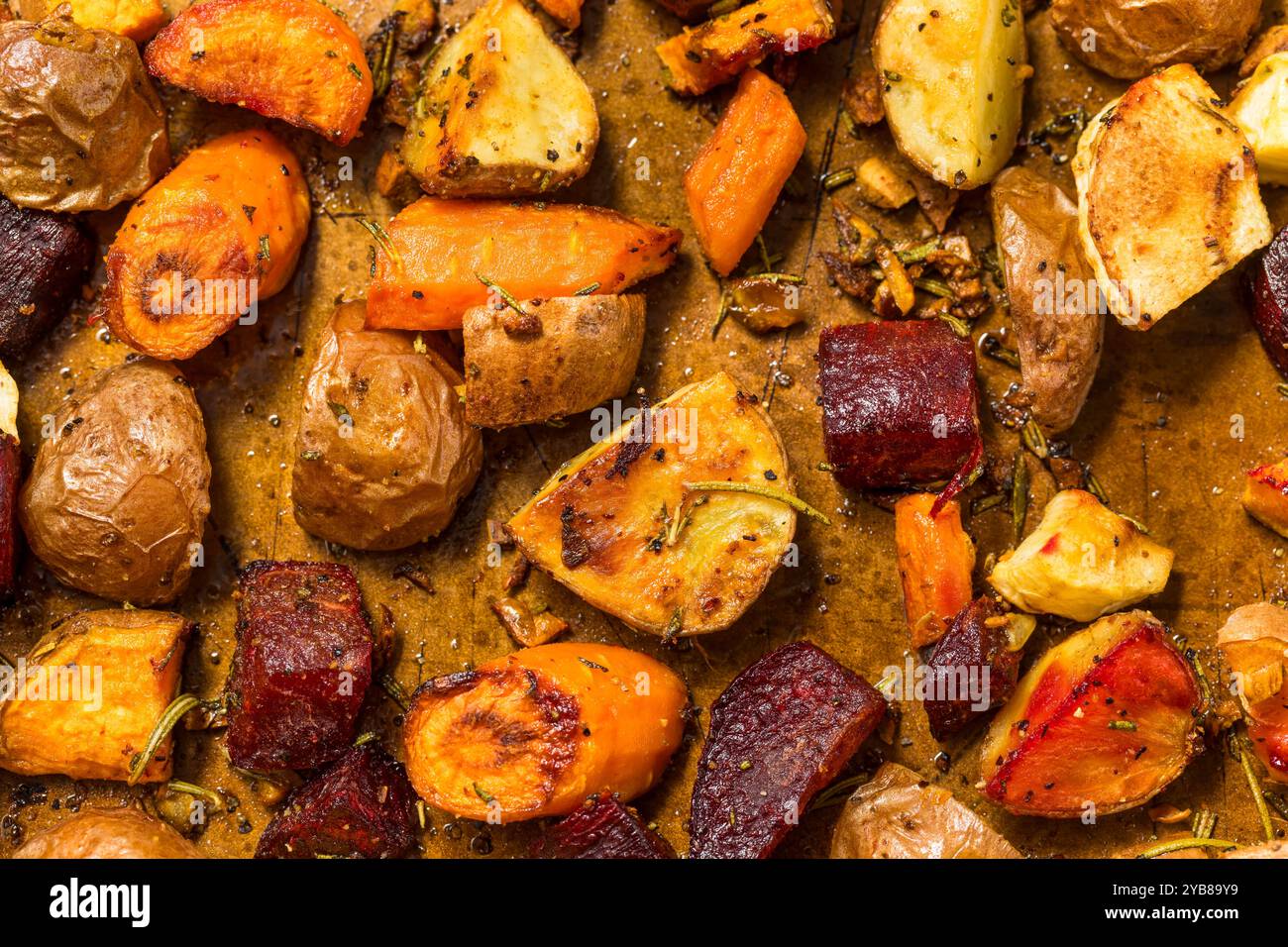 Homemade Healthy Autumn Roasted Root Vegetables with Potatoes and ...
