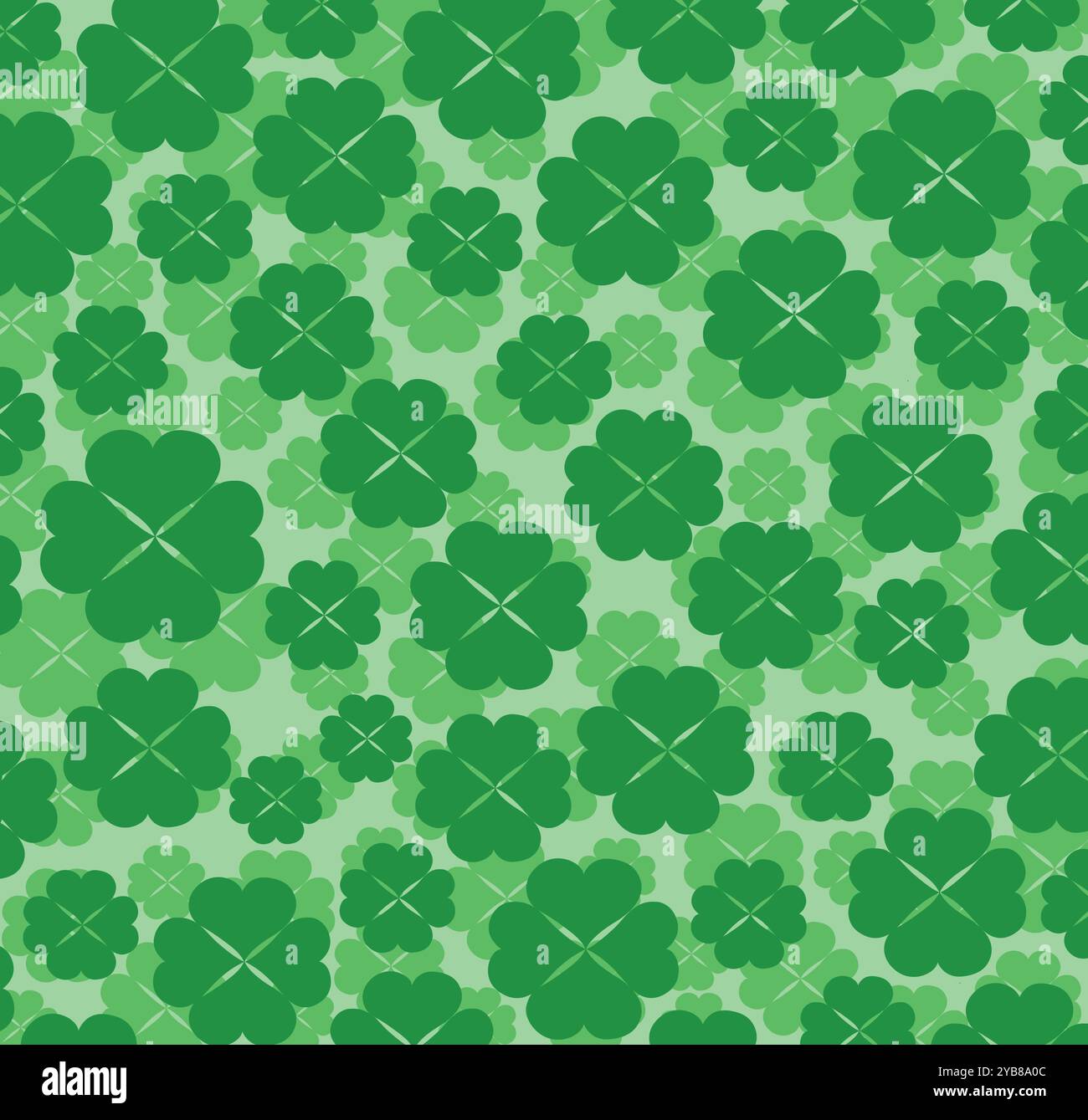 Green background three-leaf clover Stock Vector Image & Art - Alamy