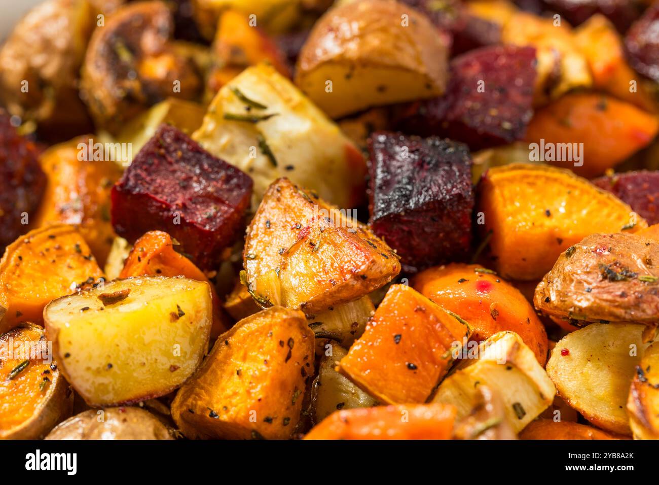Homemade Healthy Autumn Roasted Root Vegetables with Potatoes and ...