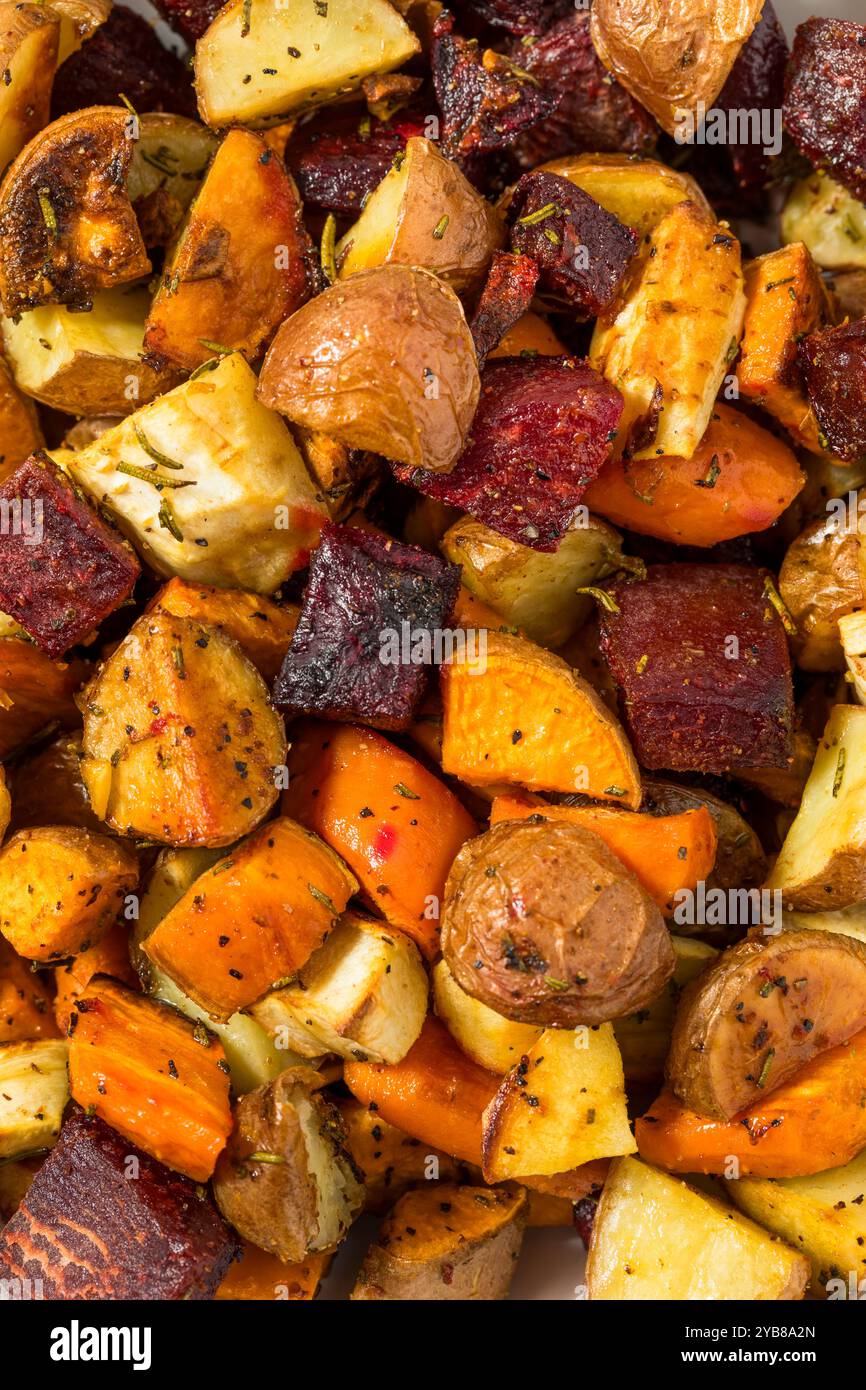 Homemade Healthy Autumn Roasted Root Vegetables with Potatoes and ...