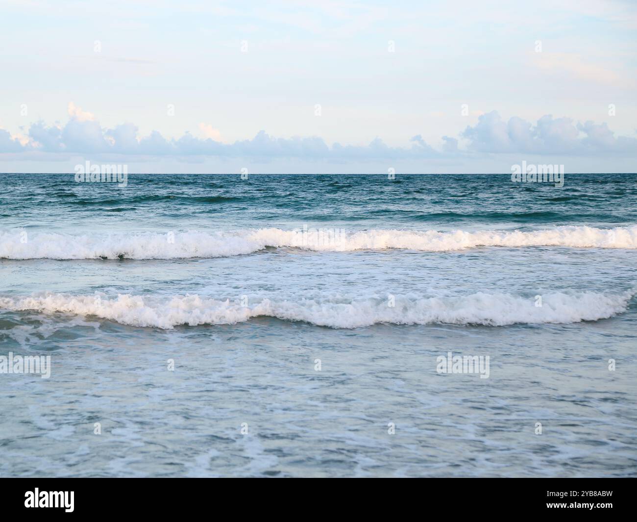 Blue Waves Ocean Water Horizon Nature Background in Wilmington, North ...