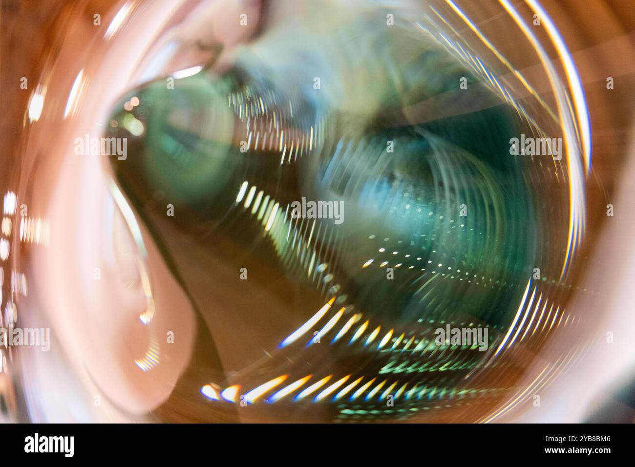 Side Artistic composition with the close-up of a glass soft rounded ...