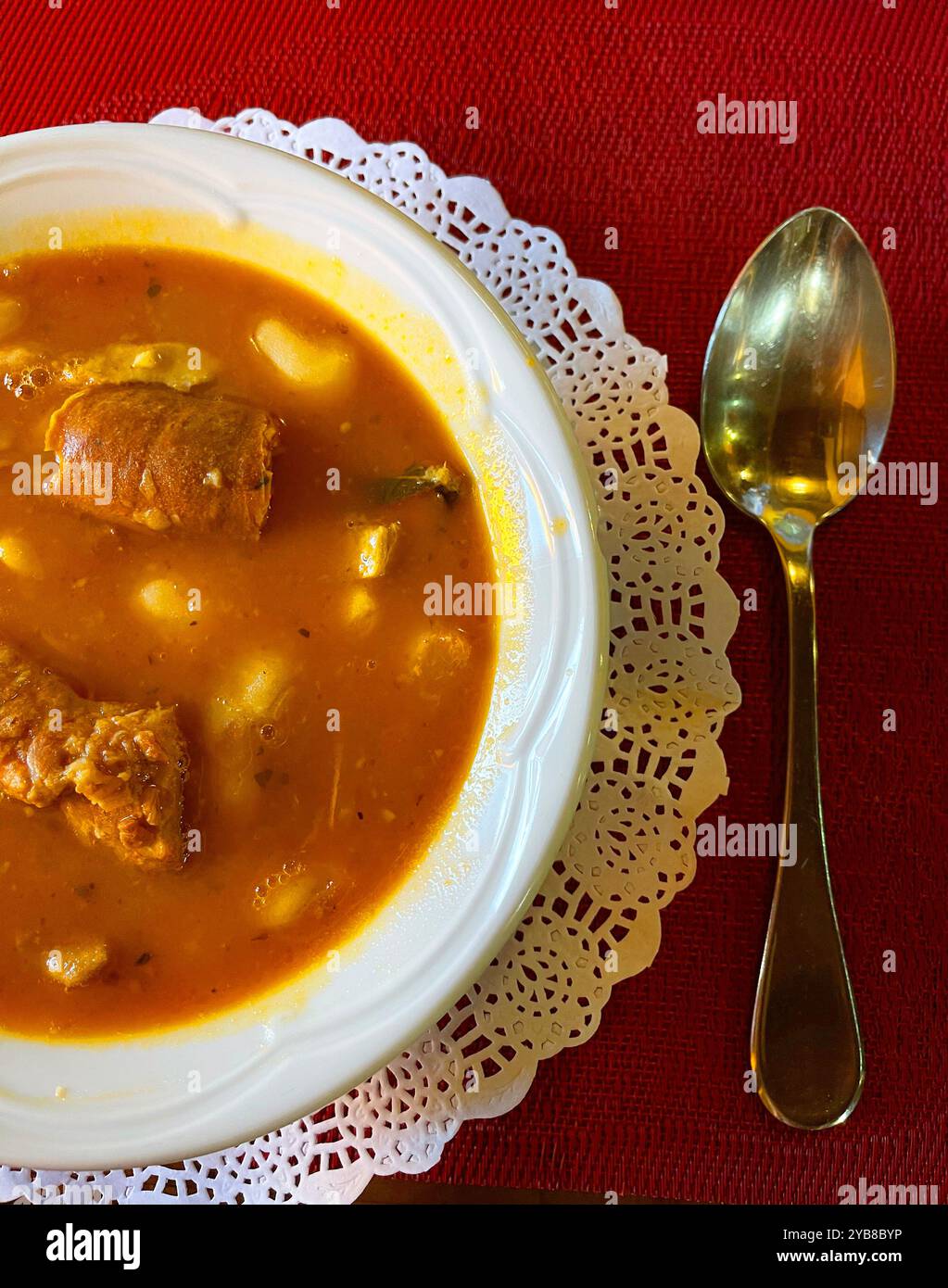 Judiones de La Granja, traditional dish from Segovia, Spain Stock Photo ...