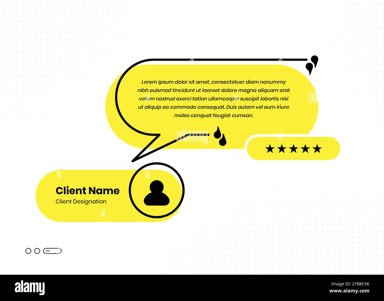 Minimalist client feedback and quote presentation simple frame template ...
