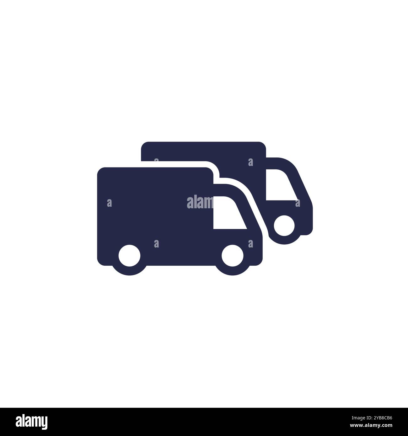 commercial fleet icon with trucks, vans Stock Vector Image & Art - Alamy