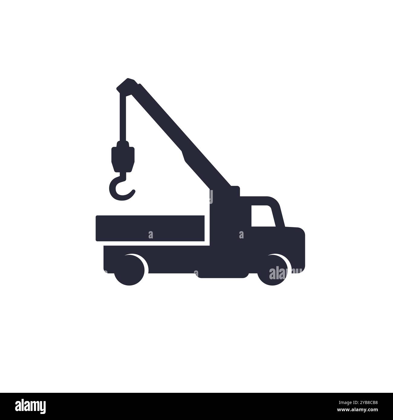 Boom construction crane on Stock Vector Images - Alamy