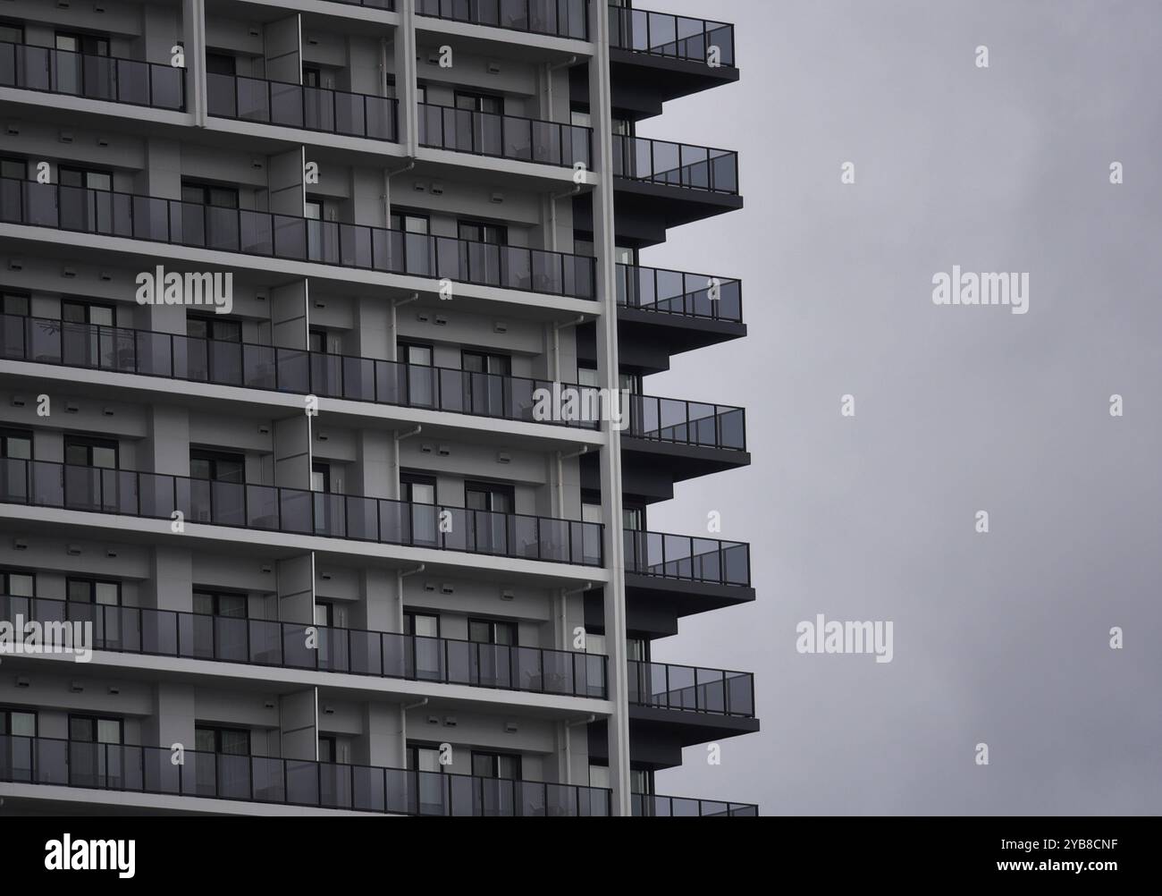 Residential complex high rise building at the industrial Port of Kobe ...