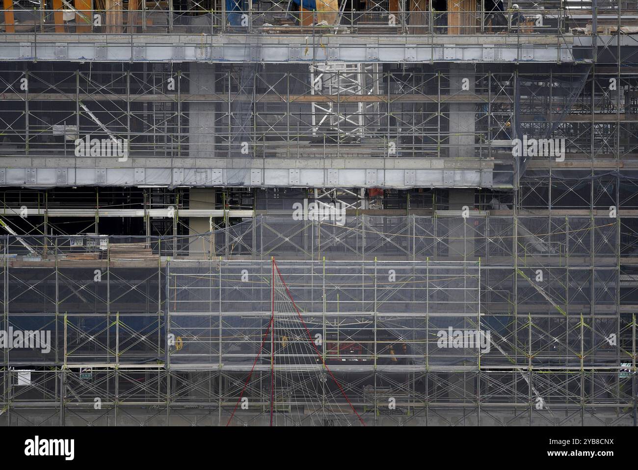 High rise building construction at the industrial Port of Kobe in ...