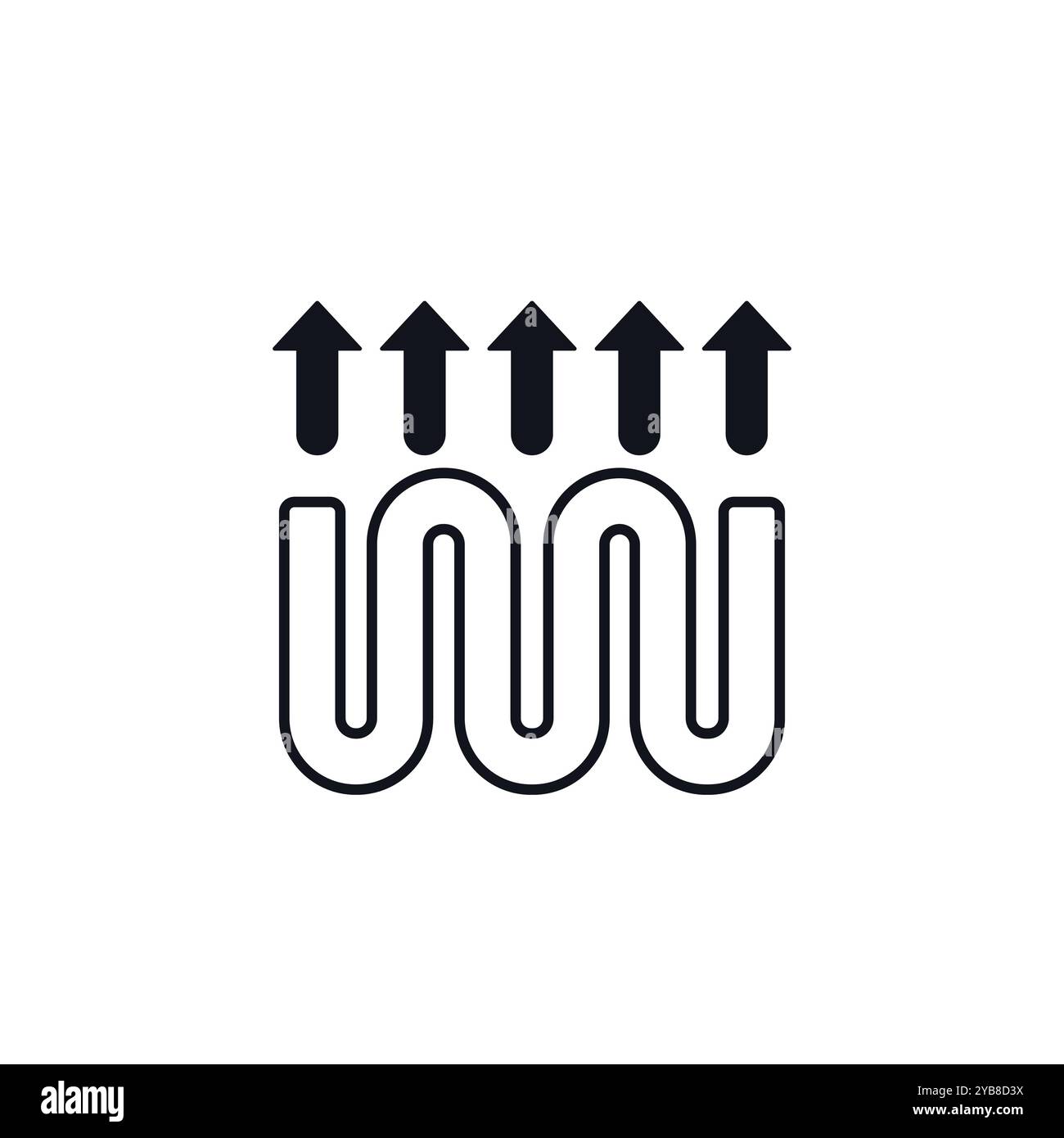 Water heating system on Stock Vector Images - Alamy