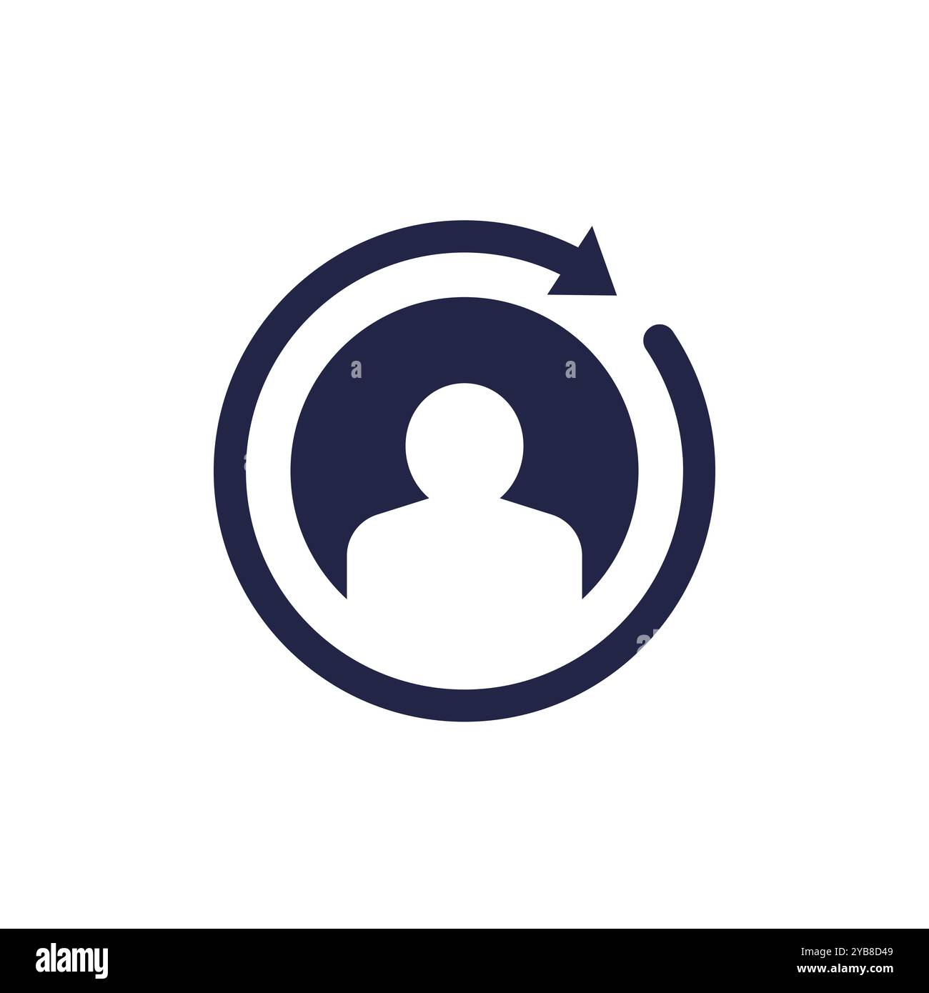 employee turnover icon on white Stock Vector Image & Art - Alamy