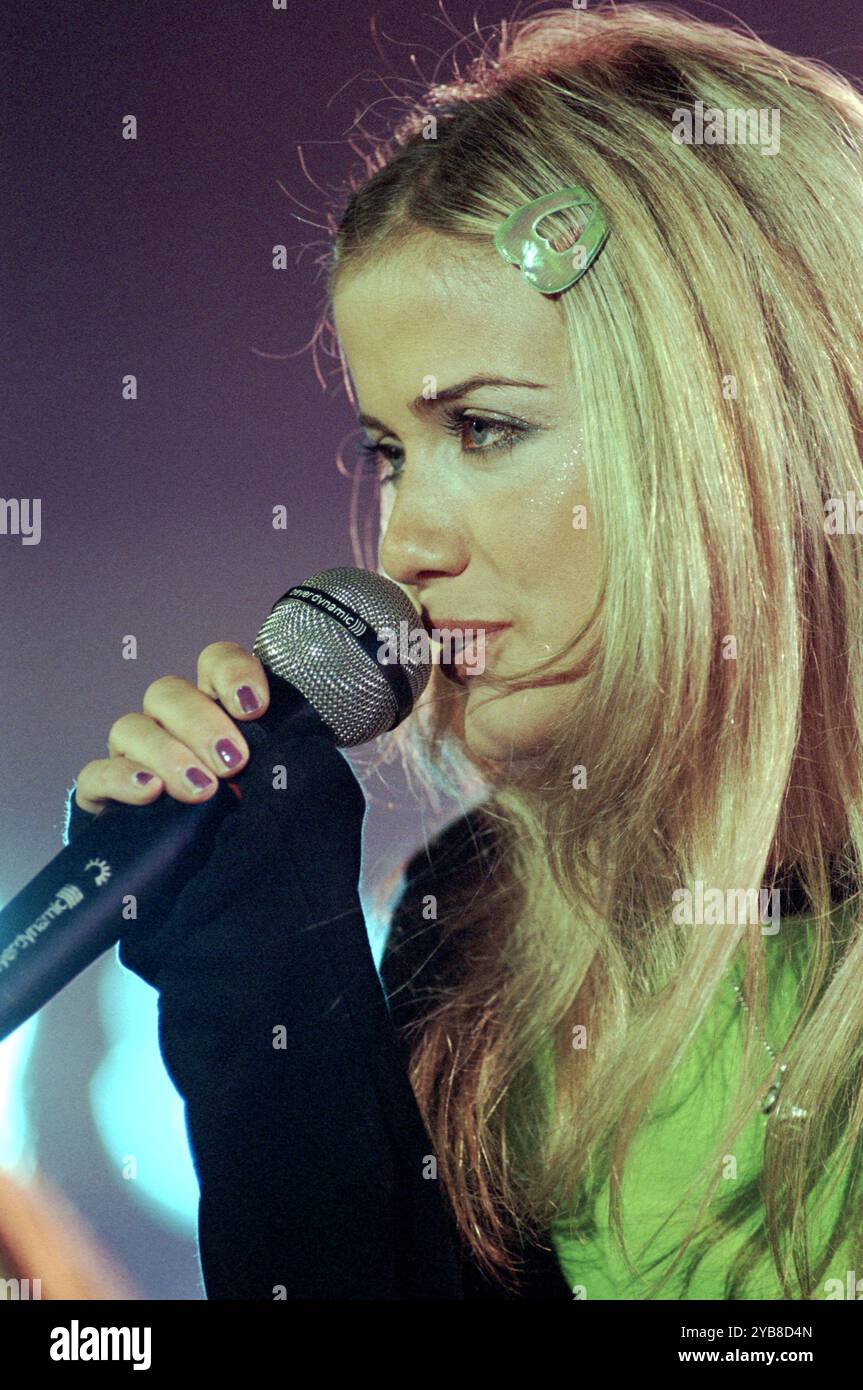 Napoli Italy 02091997: Chiara Iezzi, Italian singer of the Paola ...