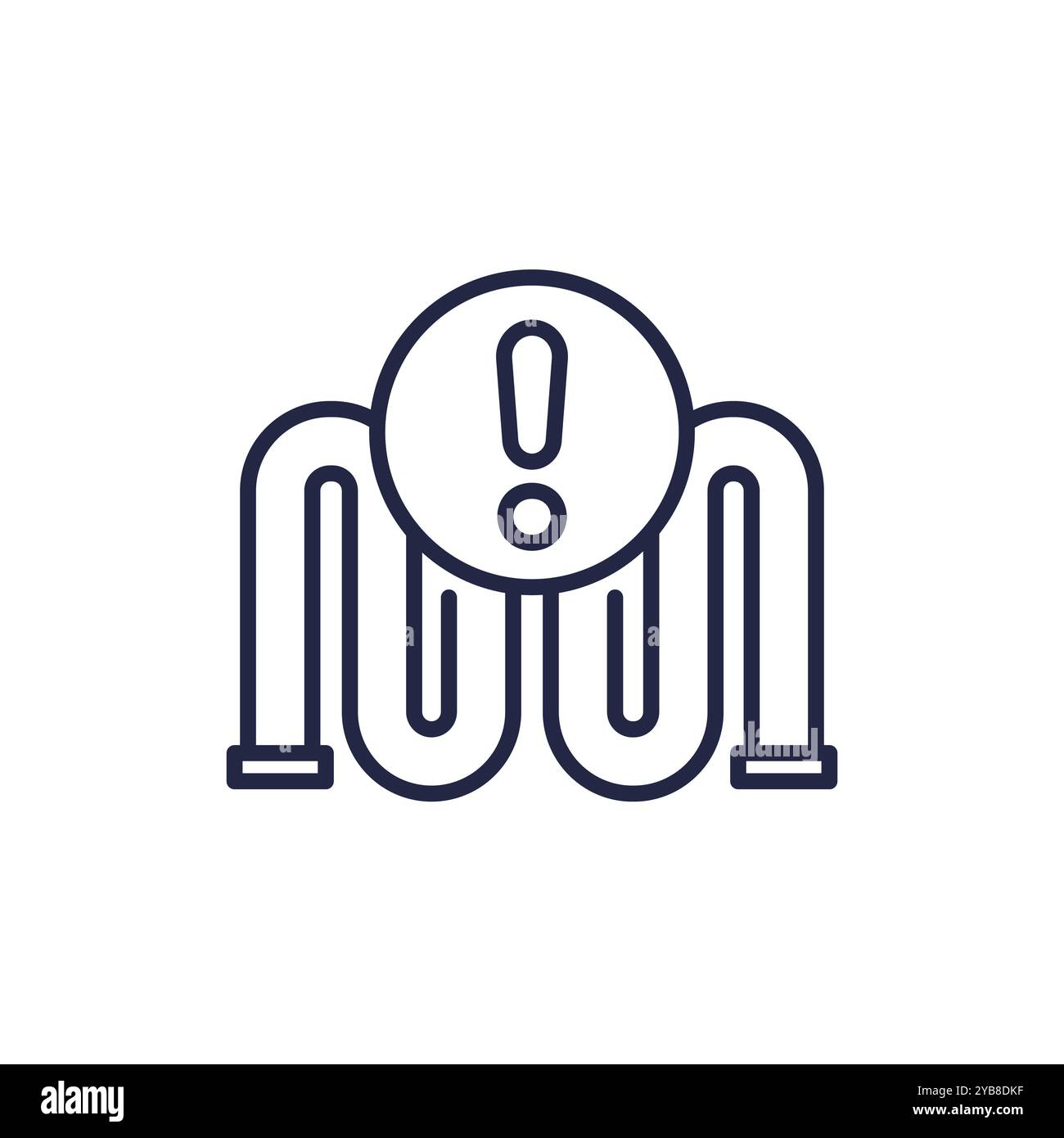 Broken oil pipeline Stock Vector Images - Alamy