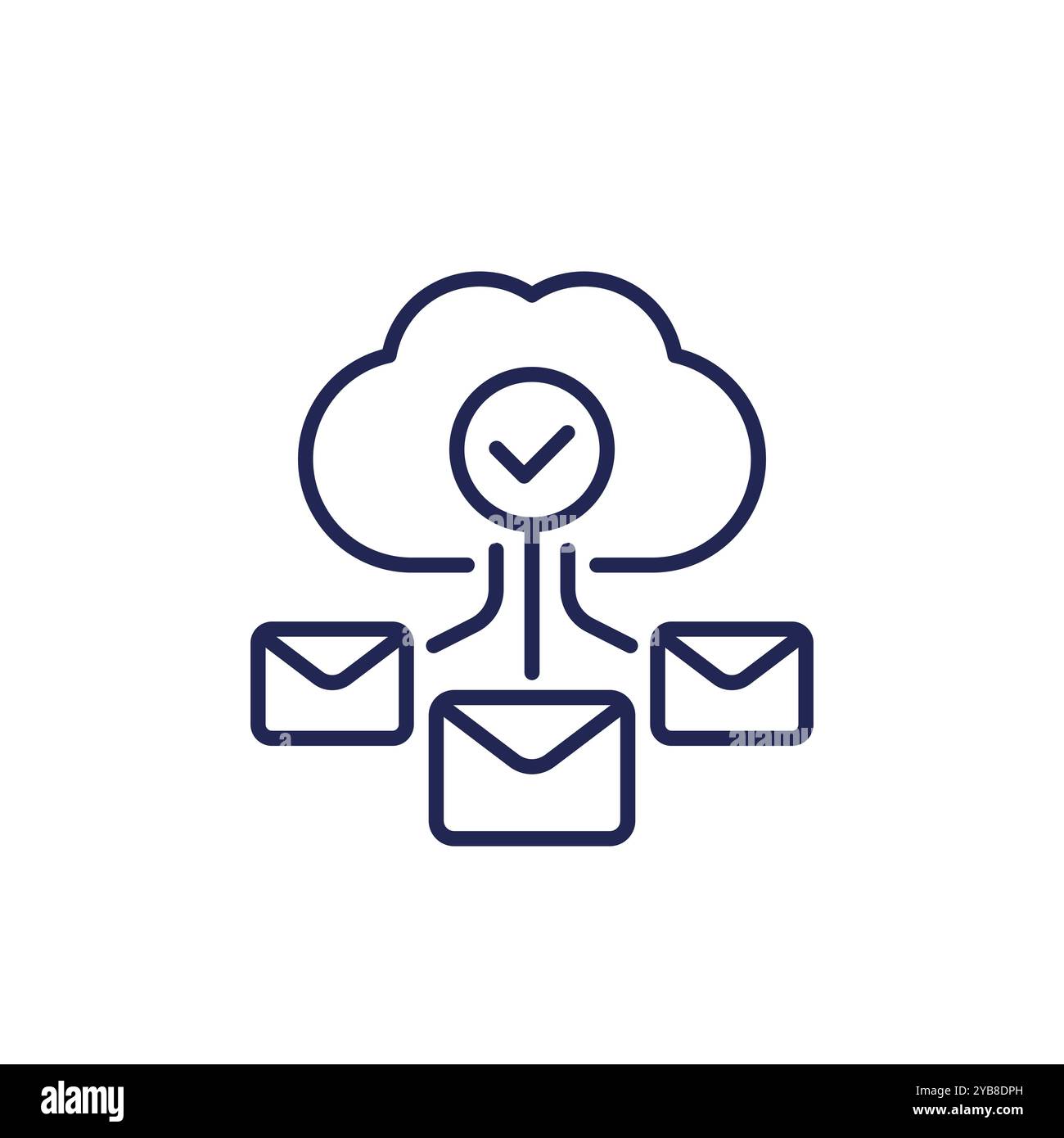 email automation, SaaS line icon Stock Vector Image & Art - Alamy