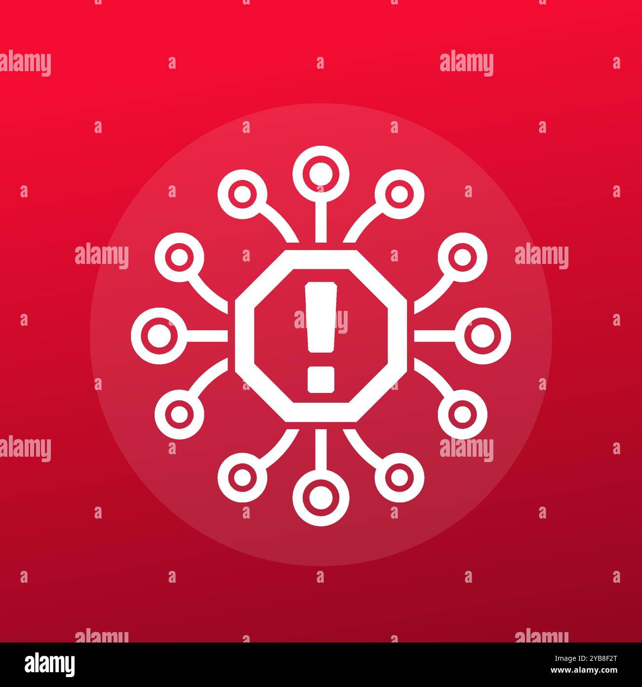 Warning security breach system alert Stock Vector Images - Alamy