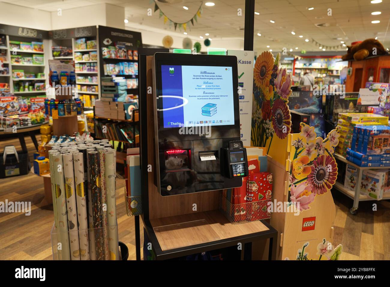 Hamburg, Germany. 17th Oct, 2024. View of the Thalia bookstore branch ...