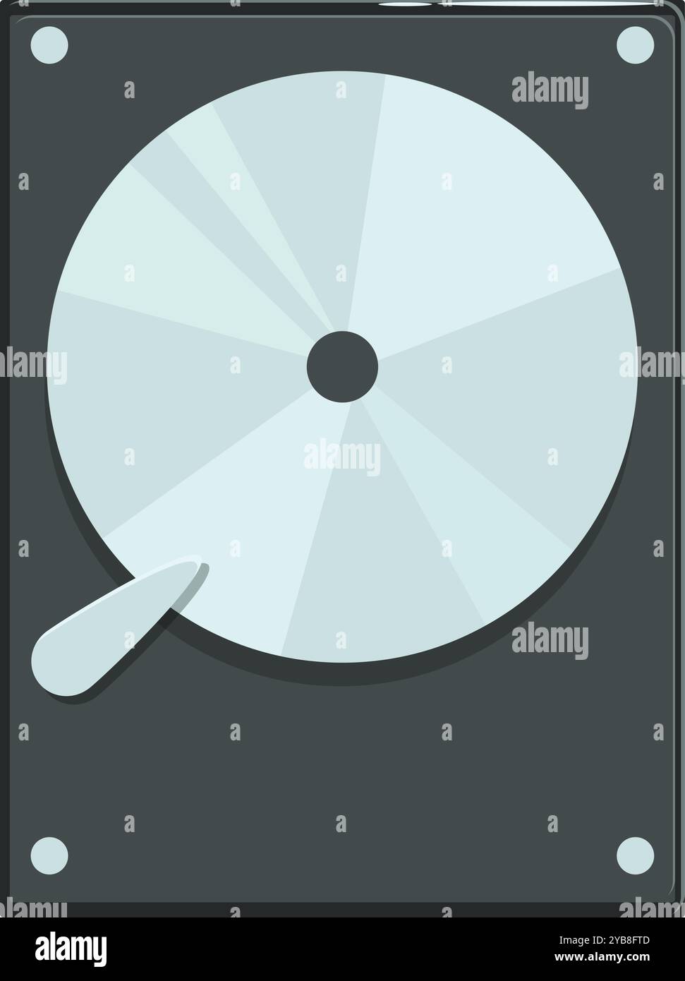 Hard Disk Drive Reading Data With Head Accessing Platter For Data