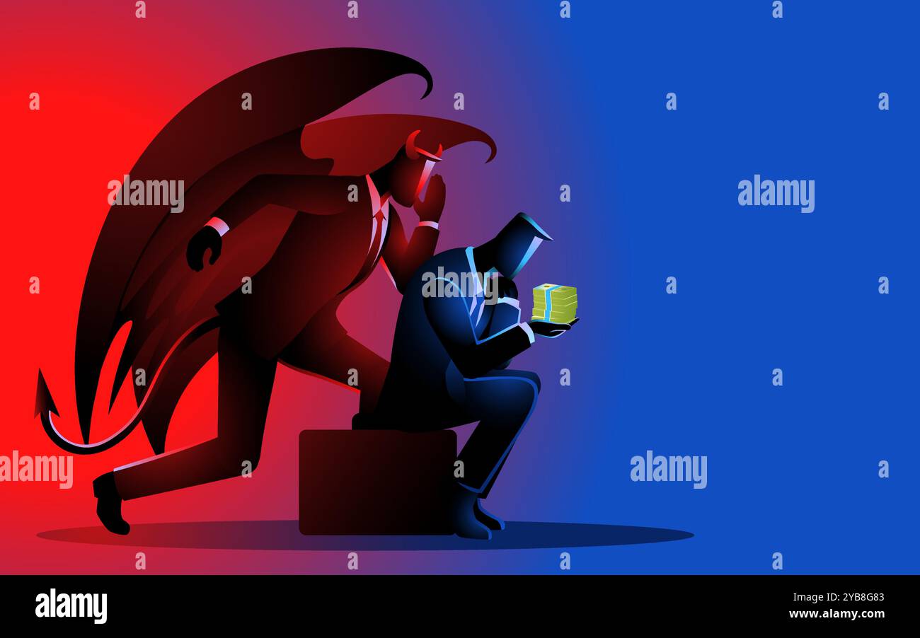 Business man in ear Stock Vector Images - Alamy