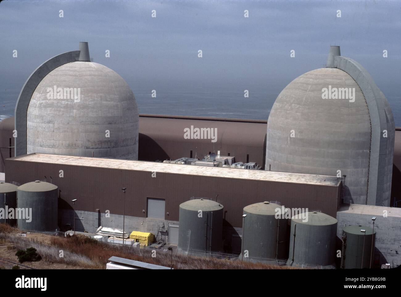 Avila Beach, CA. U.S.A. 1985. Diablo Canyon Nuclear Power Plant. Built ...