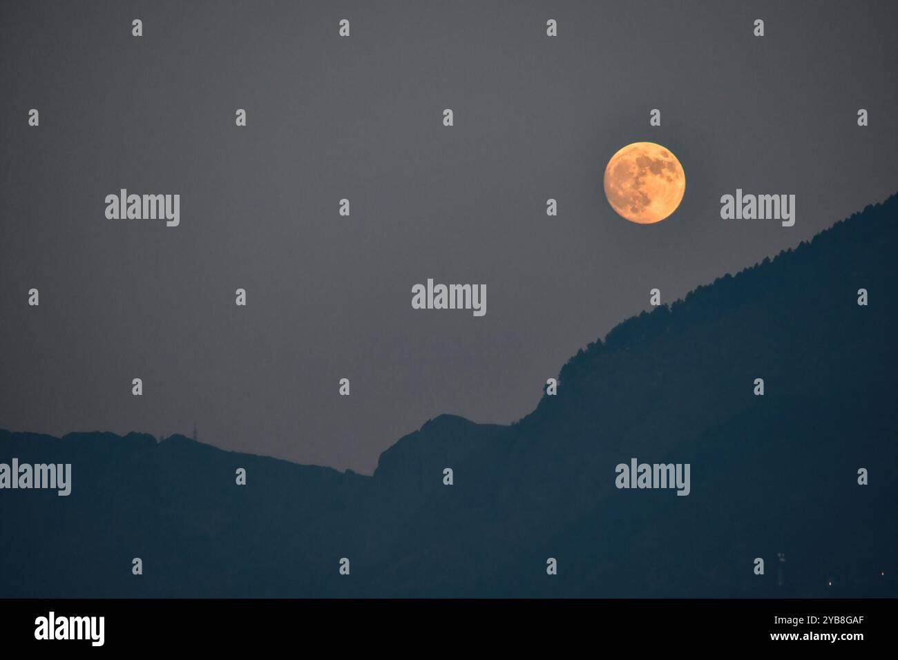 The biggest and the brightest super moon also known as Hunter's moon ...