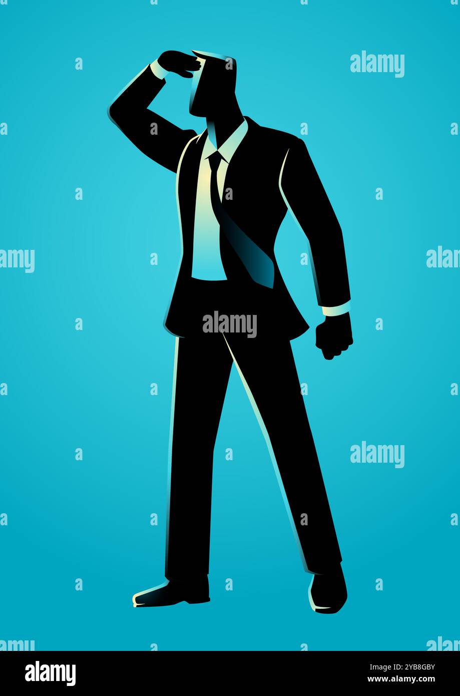 Look into the distance Stock Vector Images - Alamy