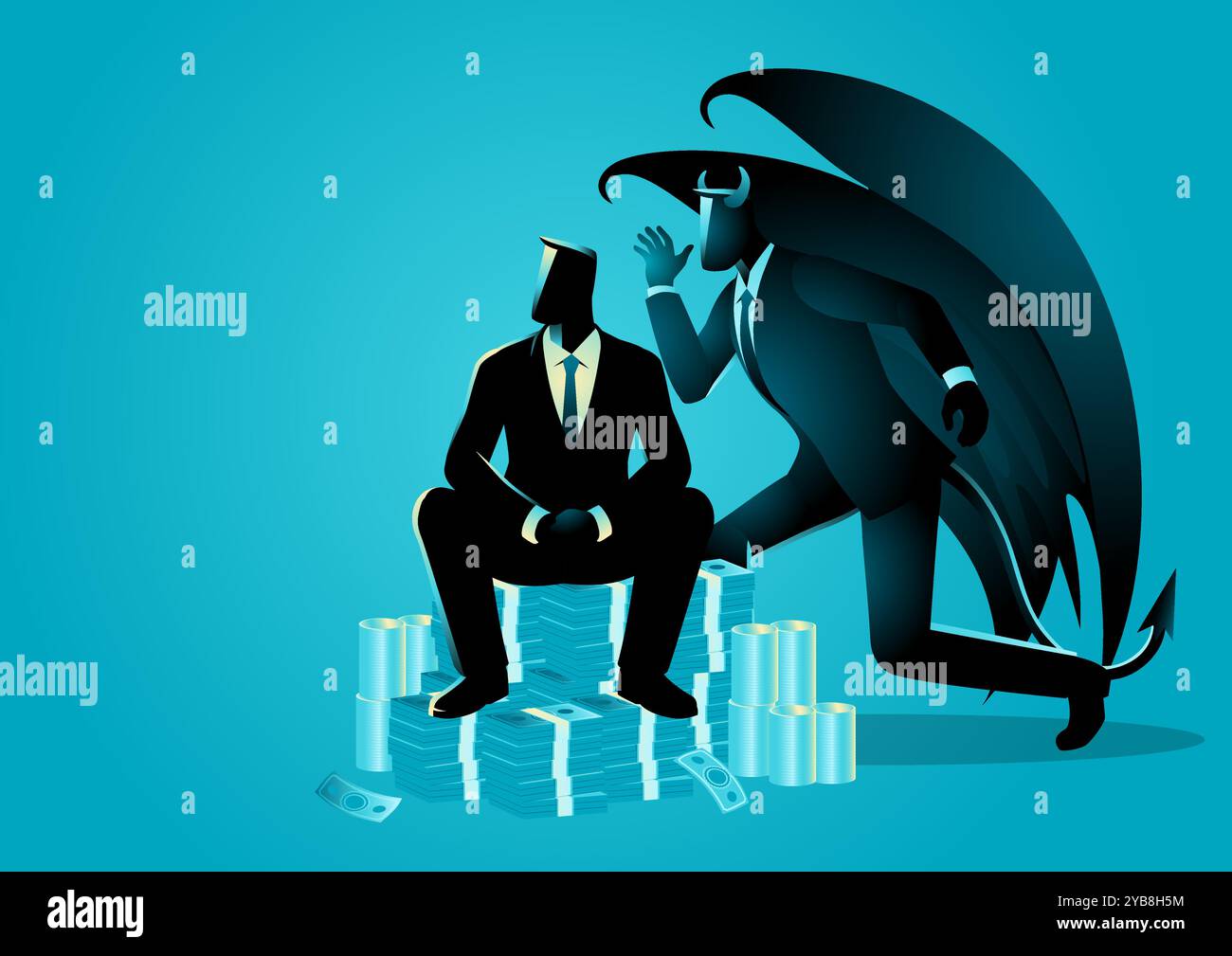 Devil sits Stock Vector Images - Alamy
