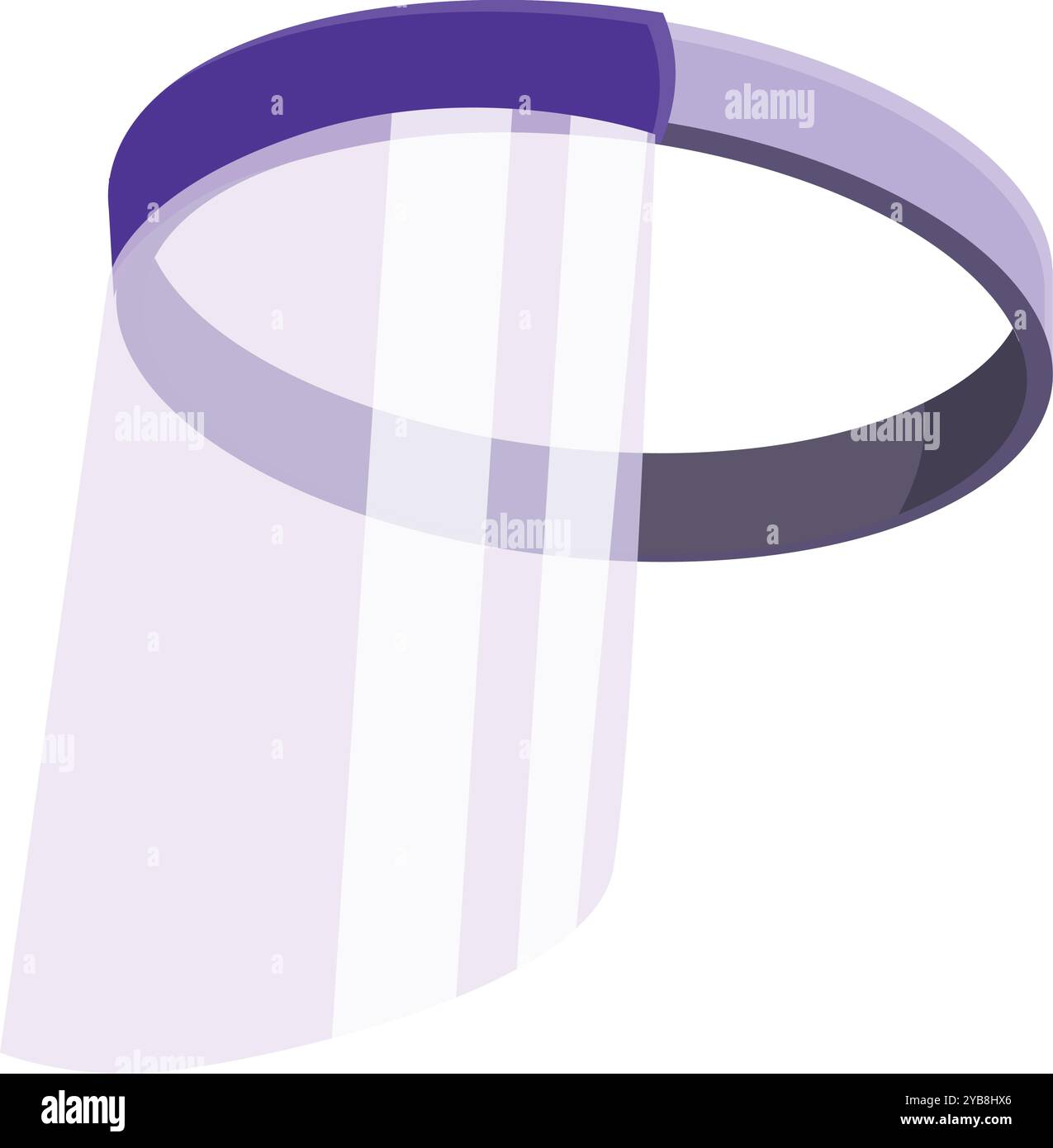 Plastic medical face shield protecting from virus and germs Stock ...