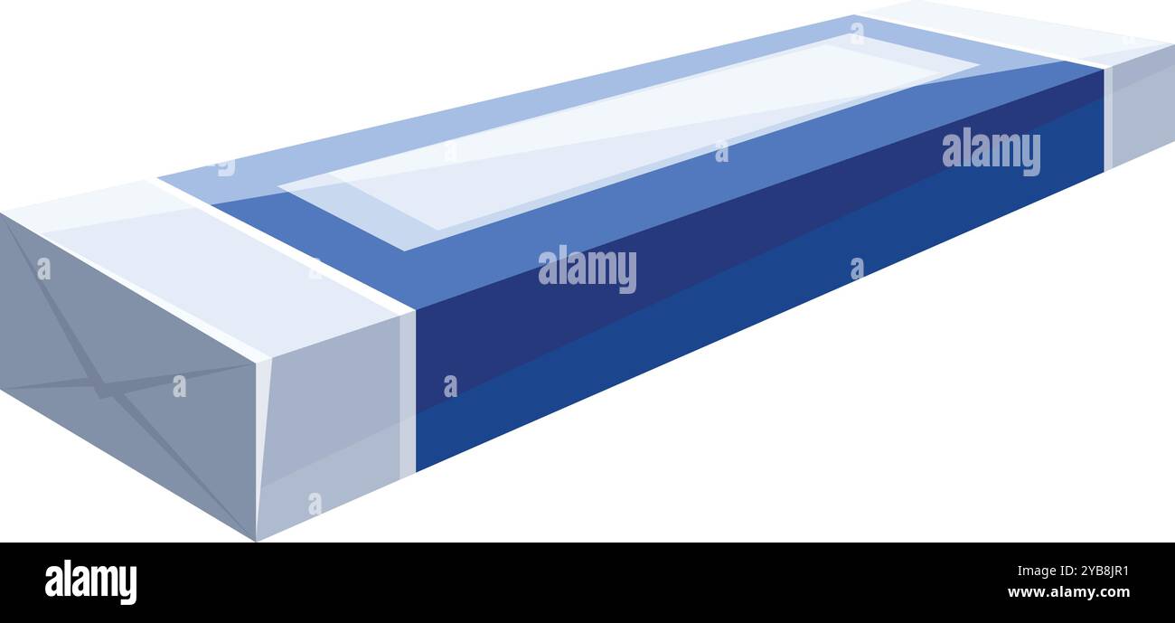 Blue wrapped chocolate bar packaging mockup lying on white background ...