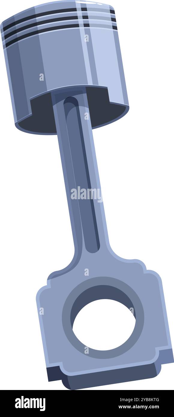 Car engine piston is pumping up and down, generating power for the ...