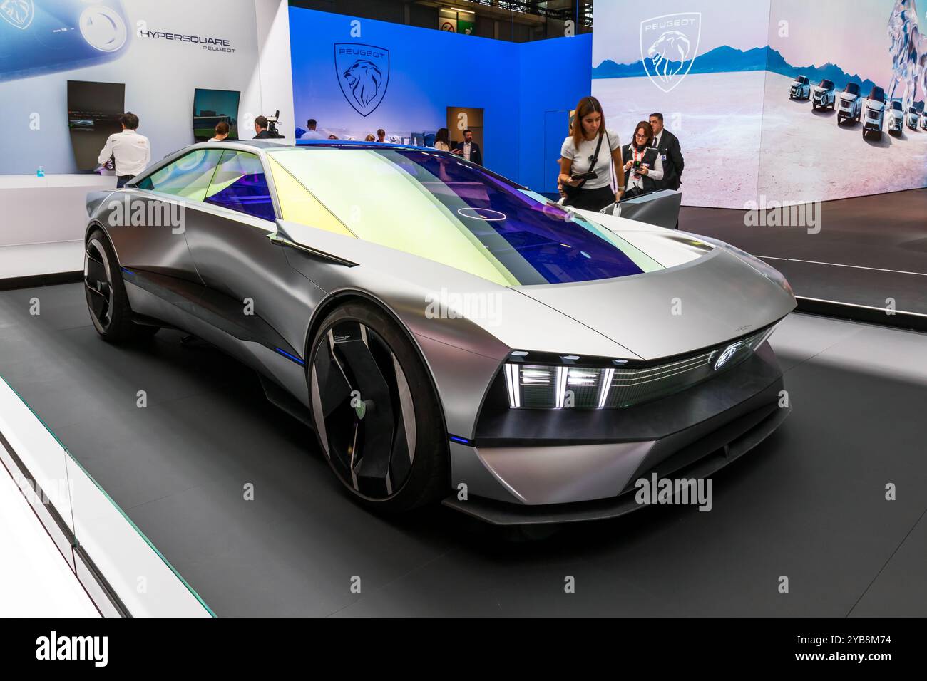 Peugeot Inception concept car (2025) at the Paris Motor Show. Paris ...