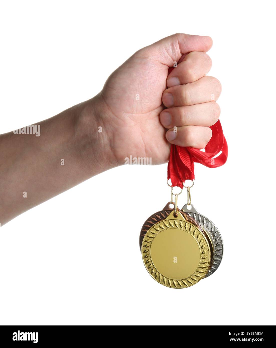 Man with different medals on white background, closeup Stock Photo - Alamy