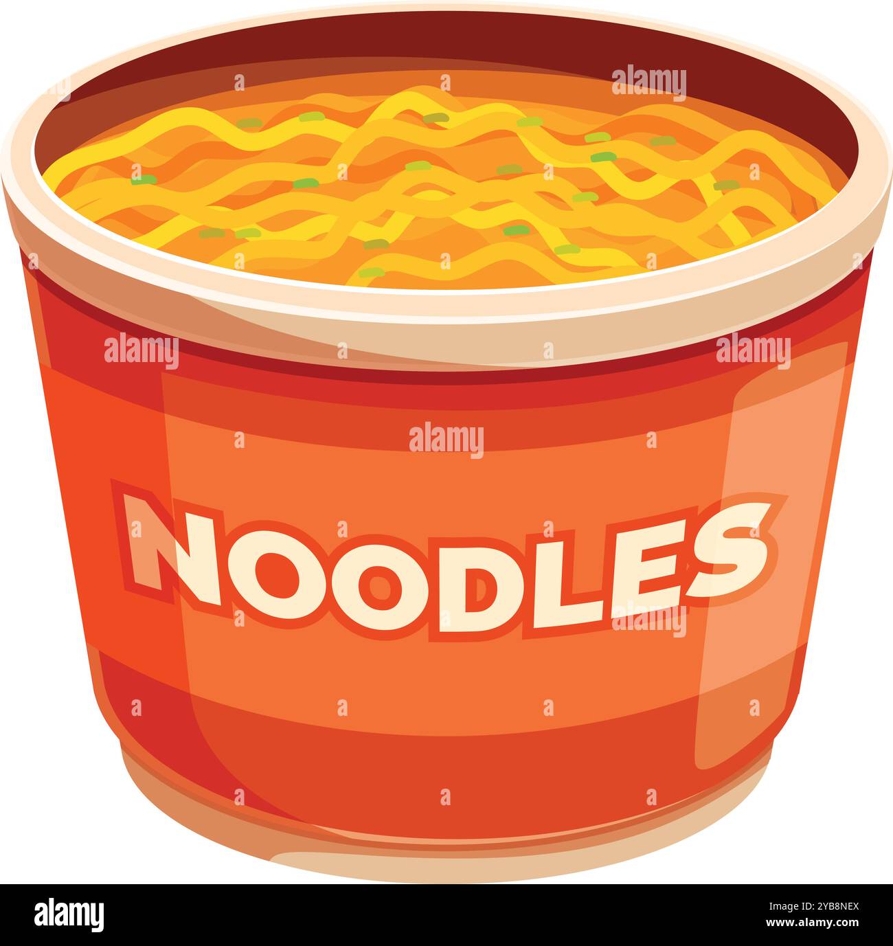Plastic cup of instant noodles is steaming, ready to be eaten Stock ...