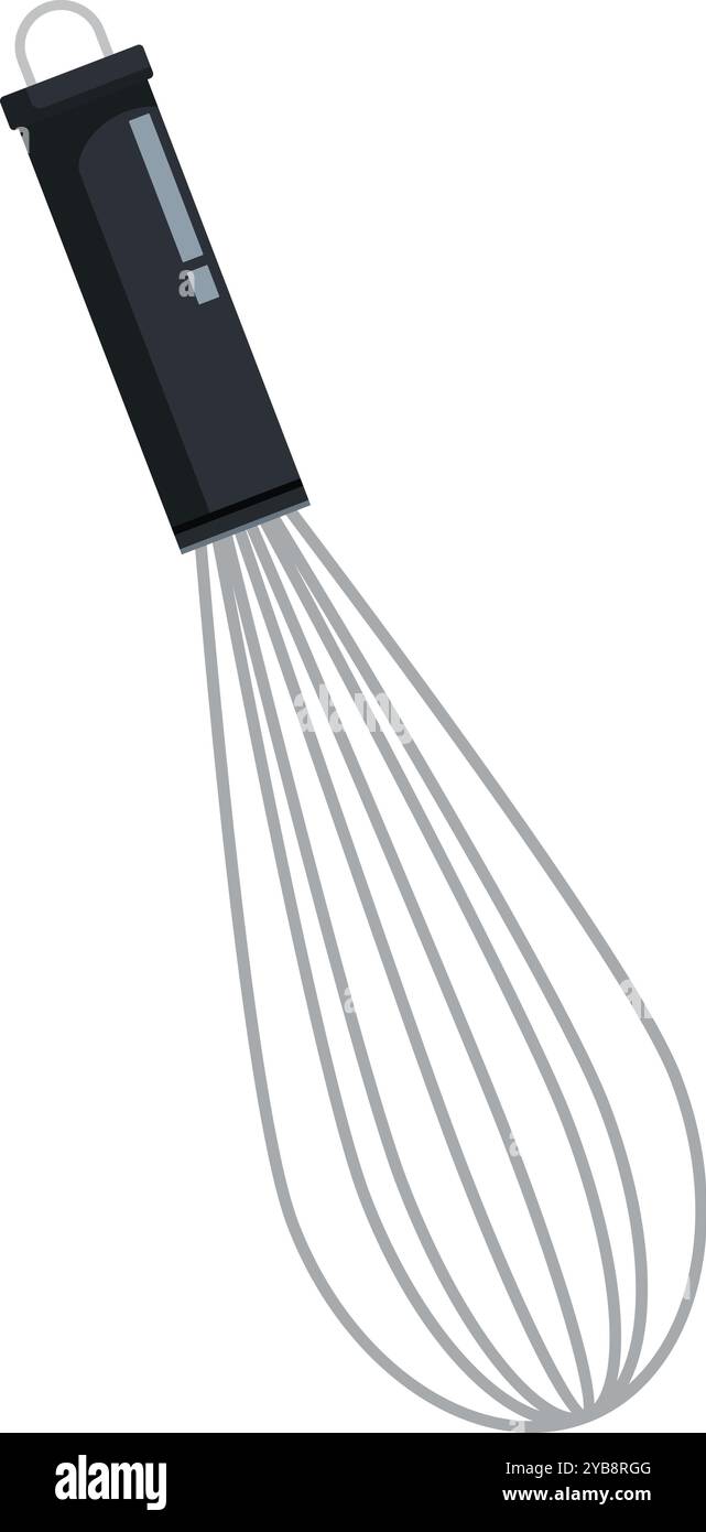 Wire whisk isolated on white background showing kitchen utensil used by ...