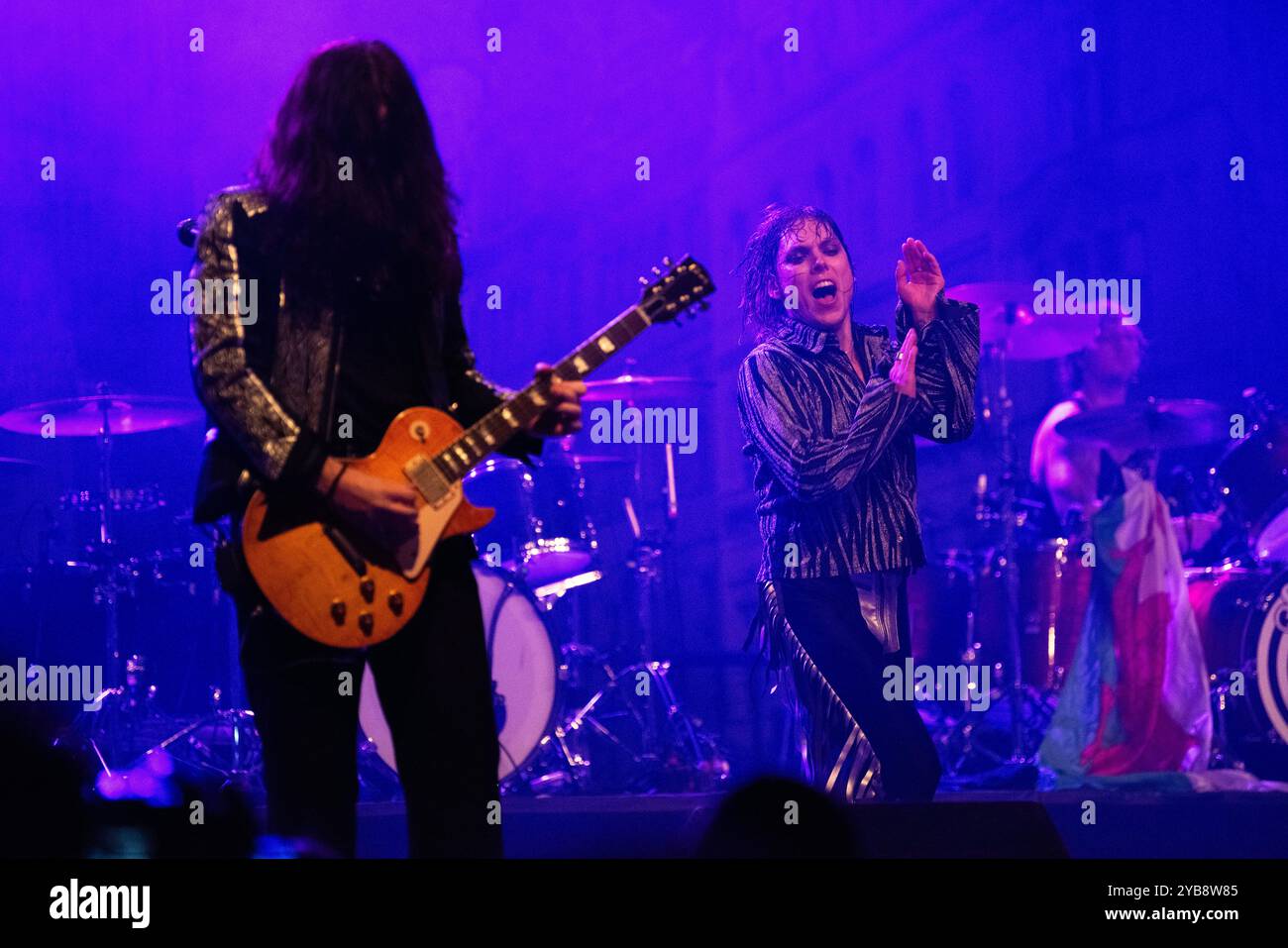 British glam rock band, The Struts, performing live in Berlin at The ...
