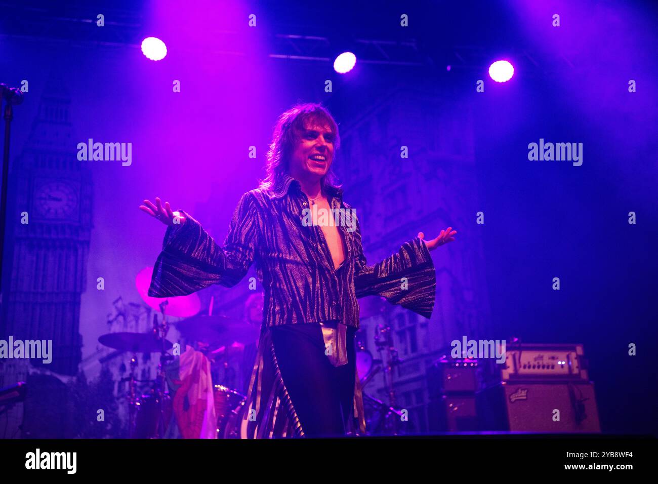 British glam rock band, The Struts, performing live in Berlin at The ...
