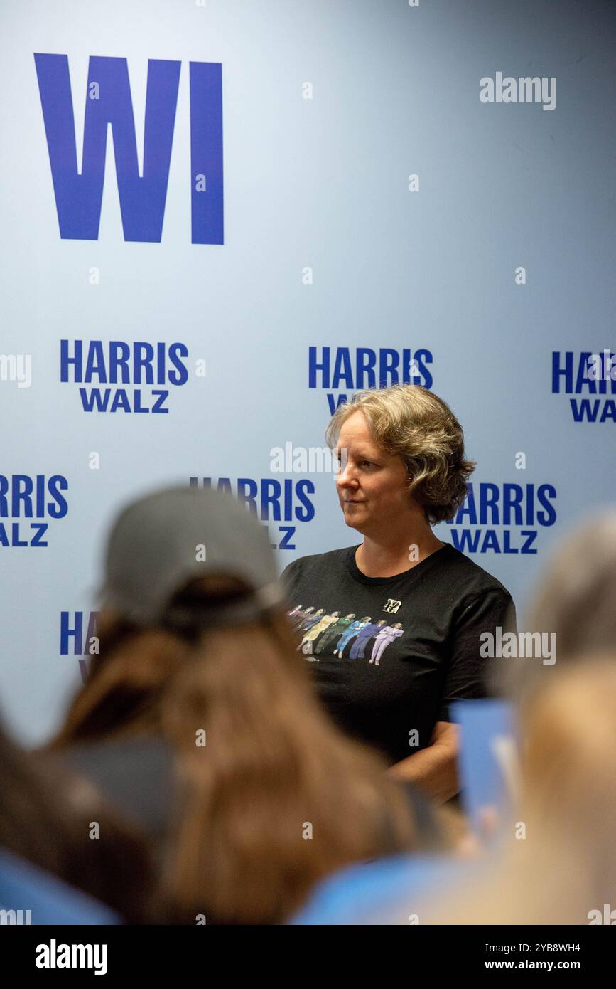 Madison, USA. 15th Oct, 2024. Mayor Satya Rhodes-Conway of Madison ...