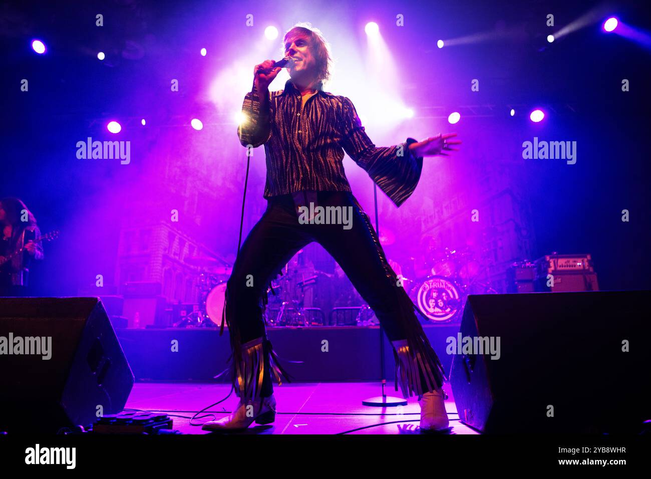 British glam rock band, The Struts, performing live in Berlin at The ...