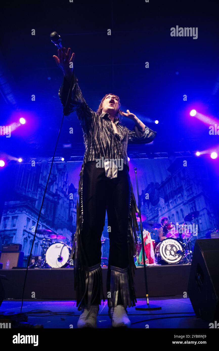 British glam rock band, The Struts, performing live in Berlin at The ...