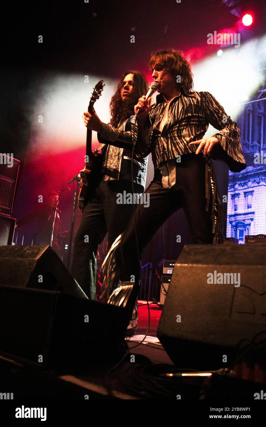 British glam rock band, The Struts, performing live in Berlin at The ...