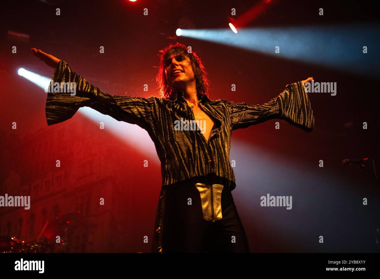 British glam rock band, The Struts, performing live in Berlin at The ...