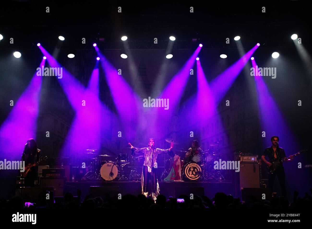 British glam rock band, The Struts, performing live in Berlin at The ...