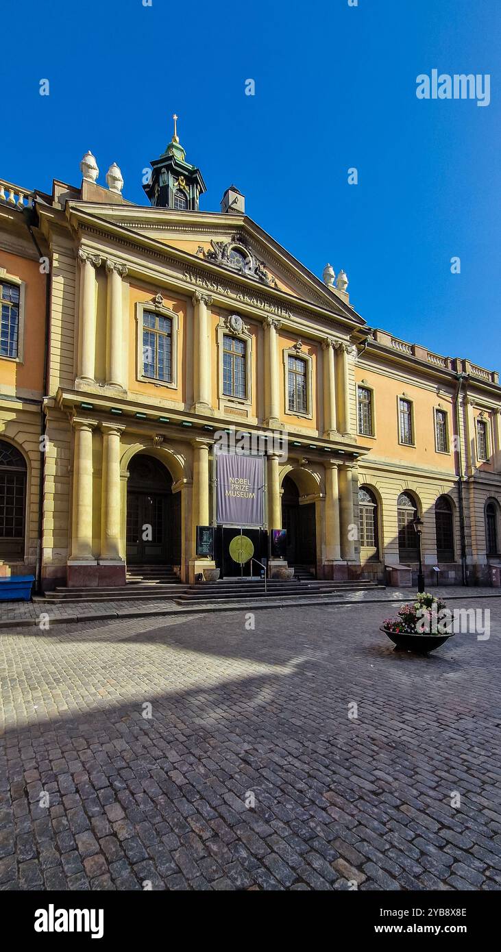 Stockholm, Sweden - May 1, 2024: Nobel Prize Museum. Nobel Prize award ...