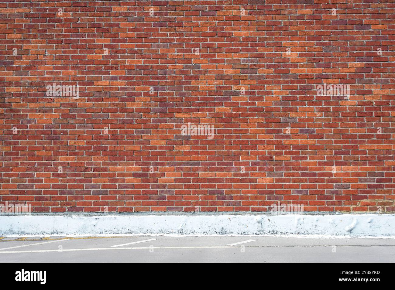 Red brick wall, architectural feature Stock Photo - Alamy