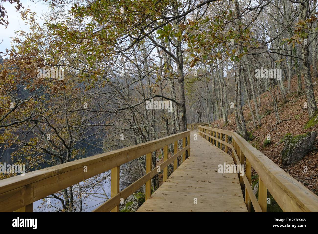 autumn landscape in Fafe (Barragem de Queimadela), north of Portugal ...