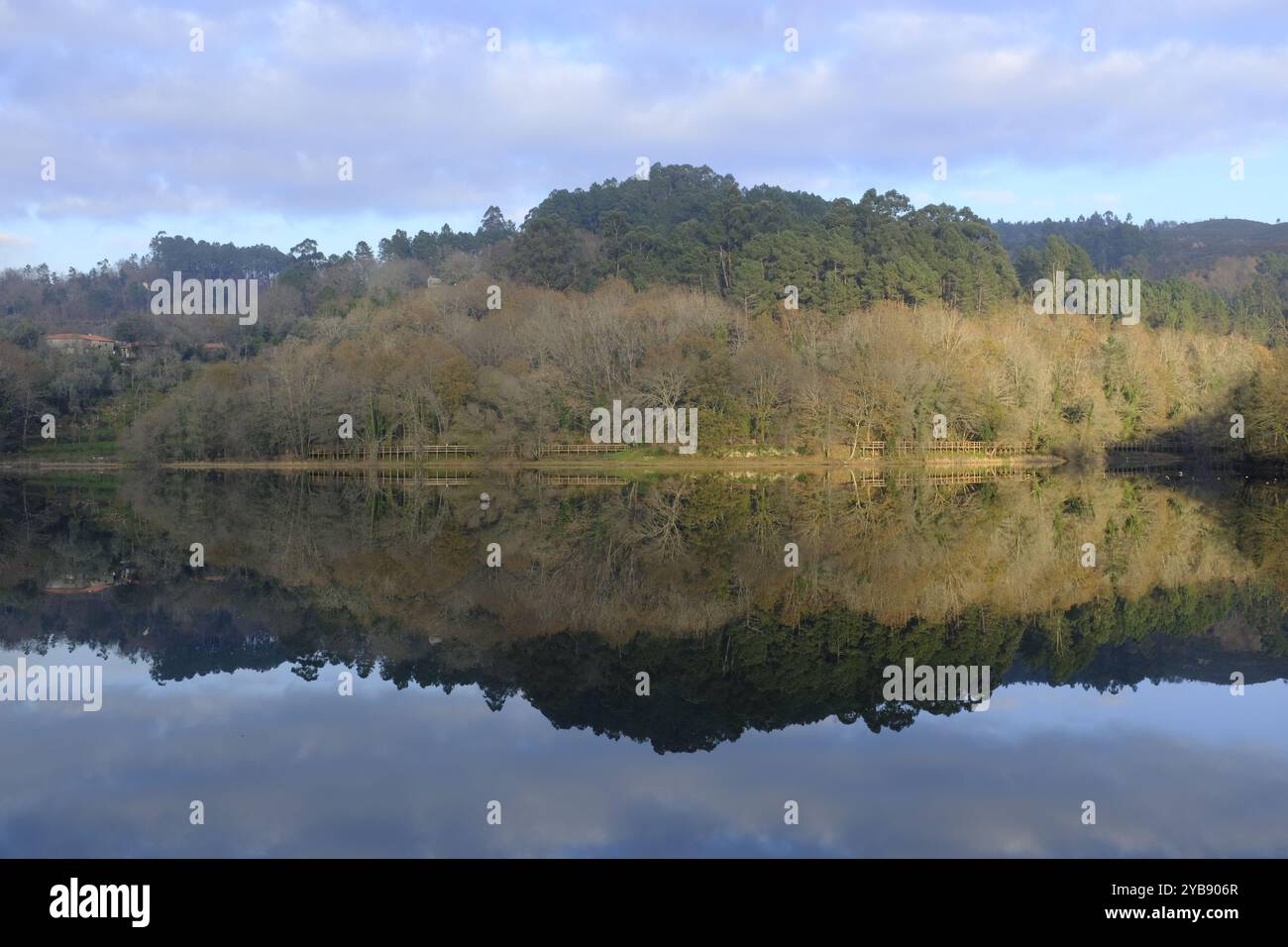 autumn landscape in Fafe (Barragem de Queimadela), north of Portugal ...